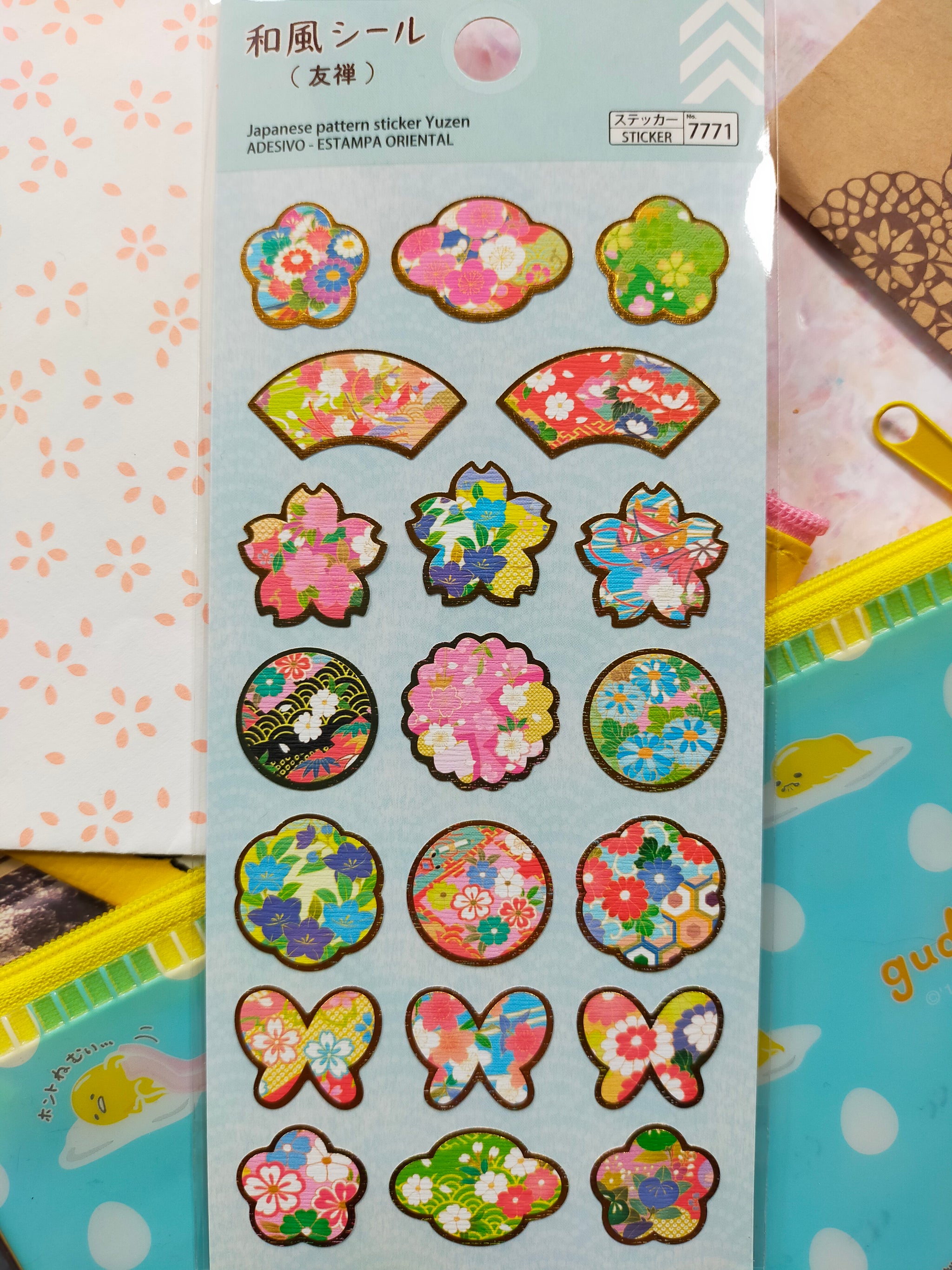 Japanese style stickers, daiso_ Lucky Charms / Yuzen – ★CocoaStars ...